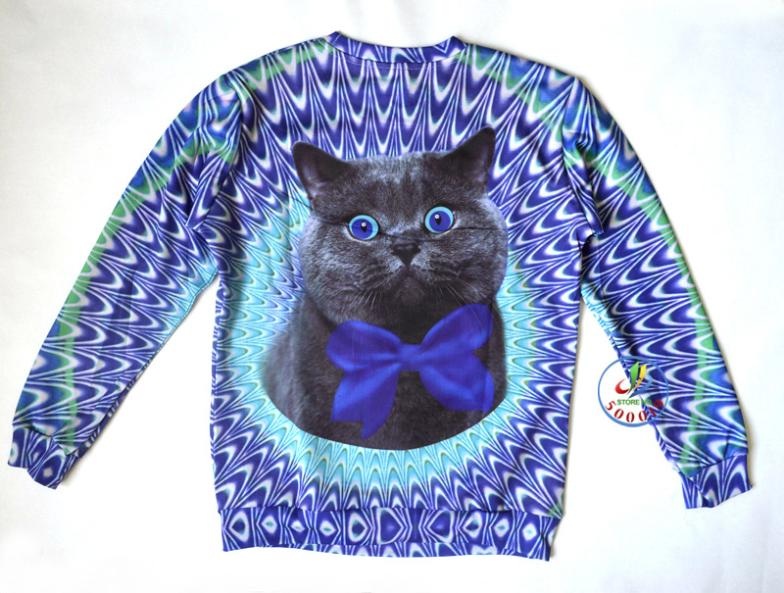 3d Sweatshirts /sweaters Cat Design on Luulla