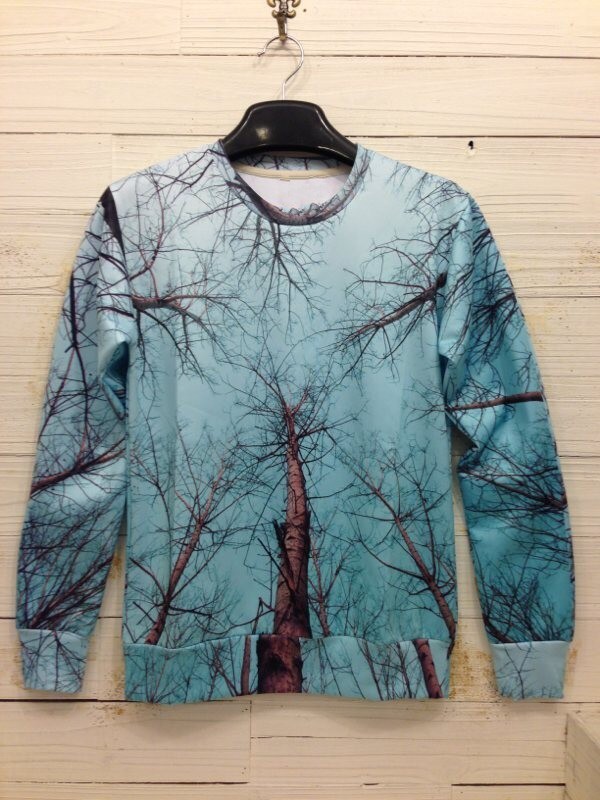 Tree Printed Sweatshirts Sweater For Women Men on Luulla