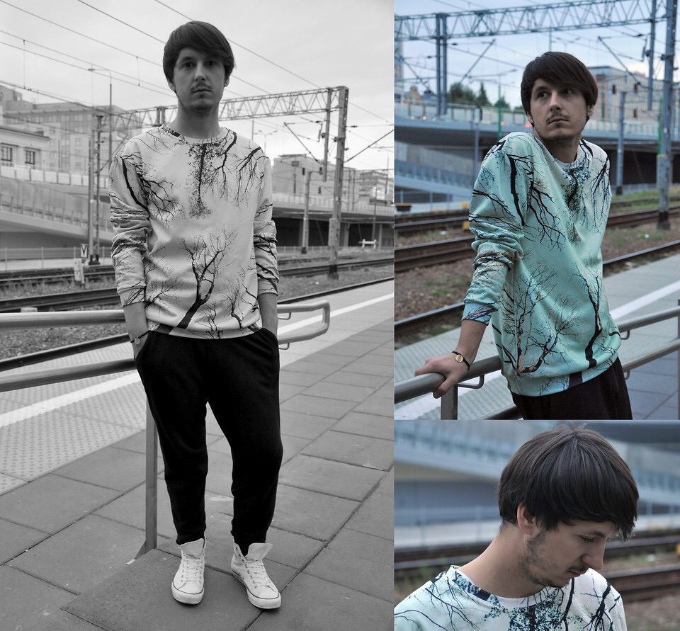 Tree Printed Sweatshirts Sweater For Women Men on Luulla