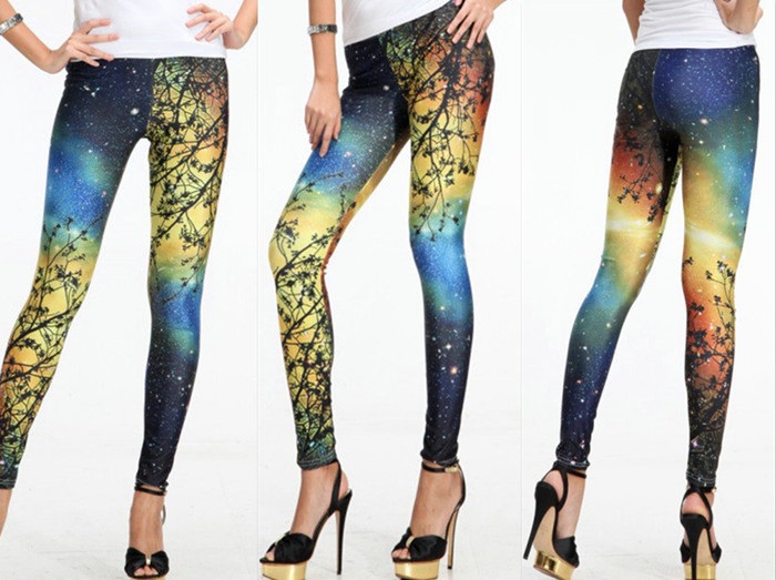Leggings 3d Design For Women Galaxy Animal Print on Luulla